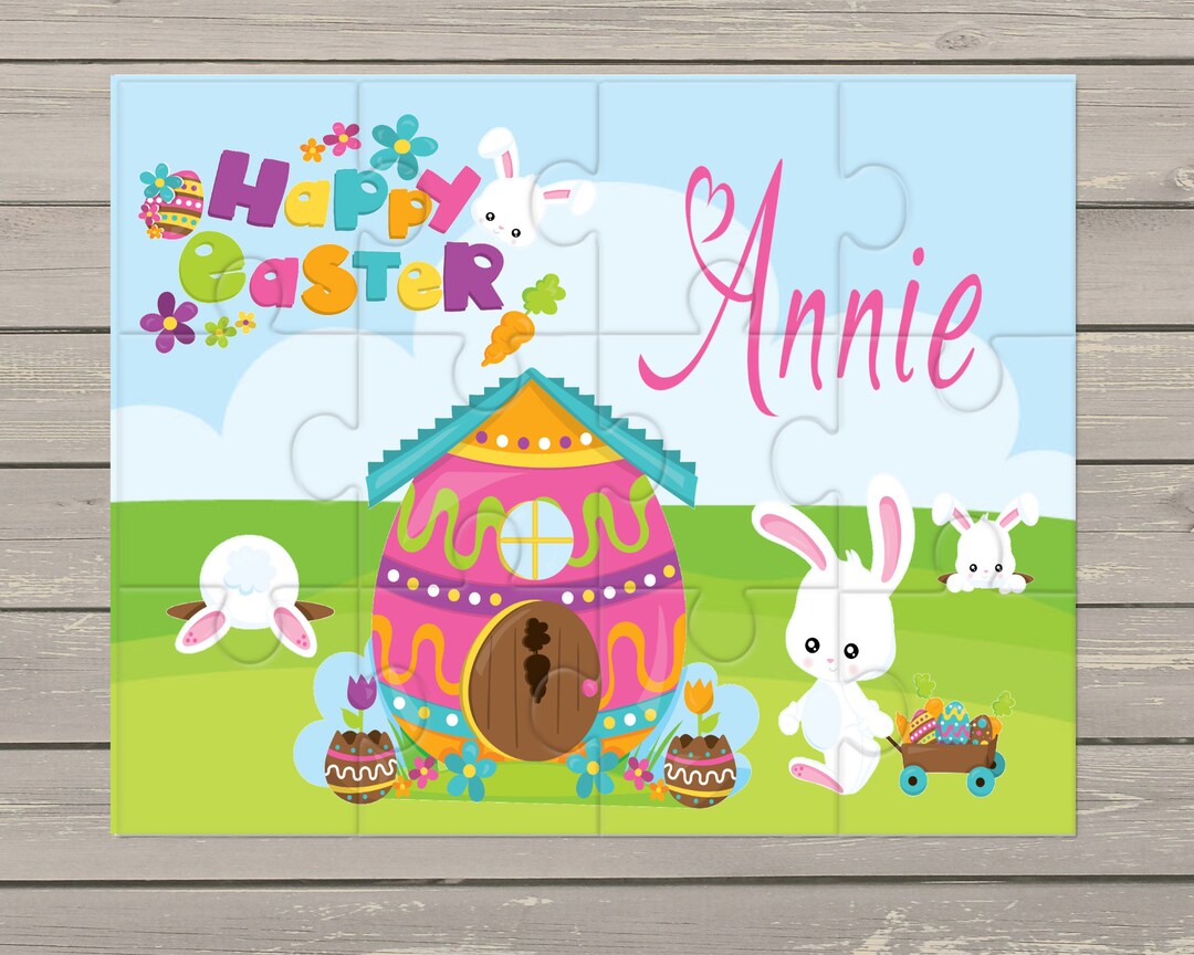 Personalised Easter Jigsaw Puzzle - Easter Gifts - Educational Gifts ...
