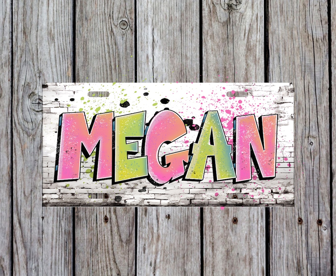 Personalised USA Style License Plate Sign, Any Name or Words Can Be ...
