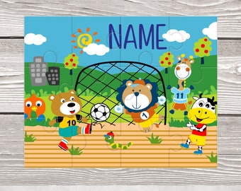 Football Jigsaw Puzzle for Kids - Etsy