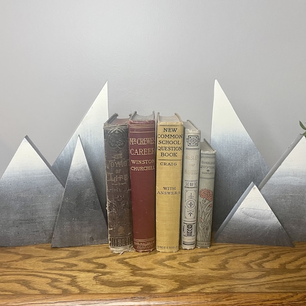 Mountain Bookends - Etsy