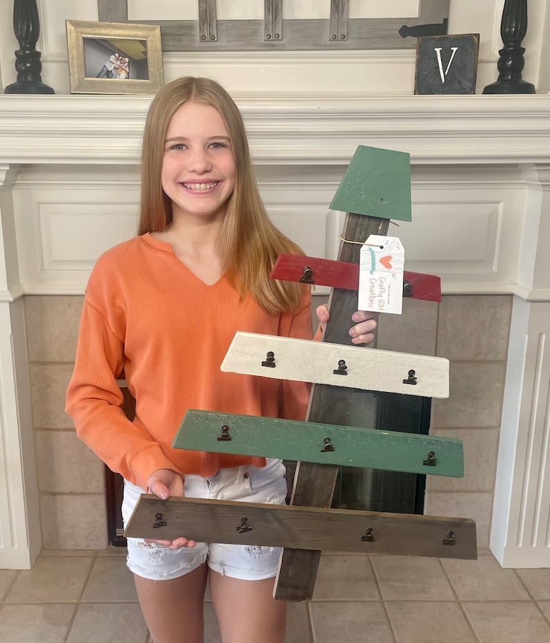 Christmas Tree Card Holder Christmas Card Display Holiday - Etsy