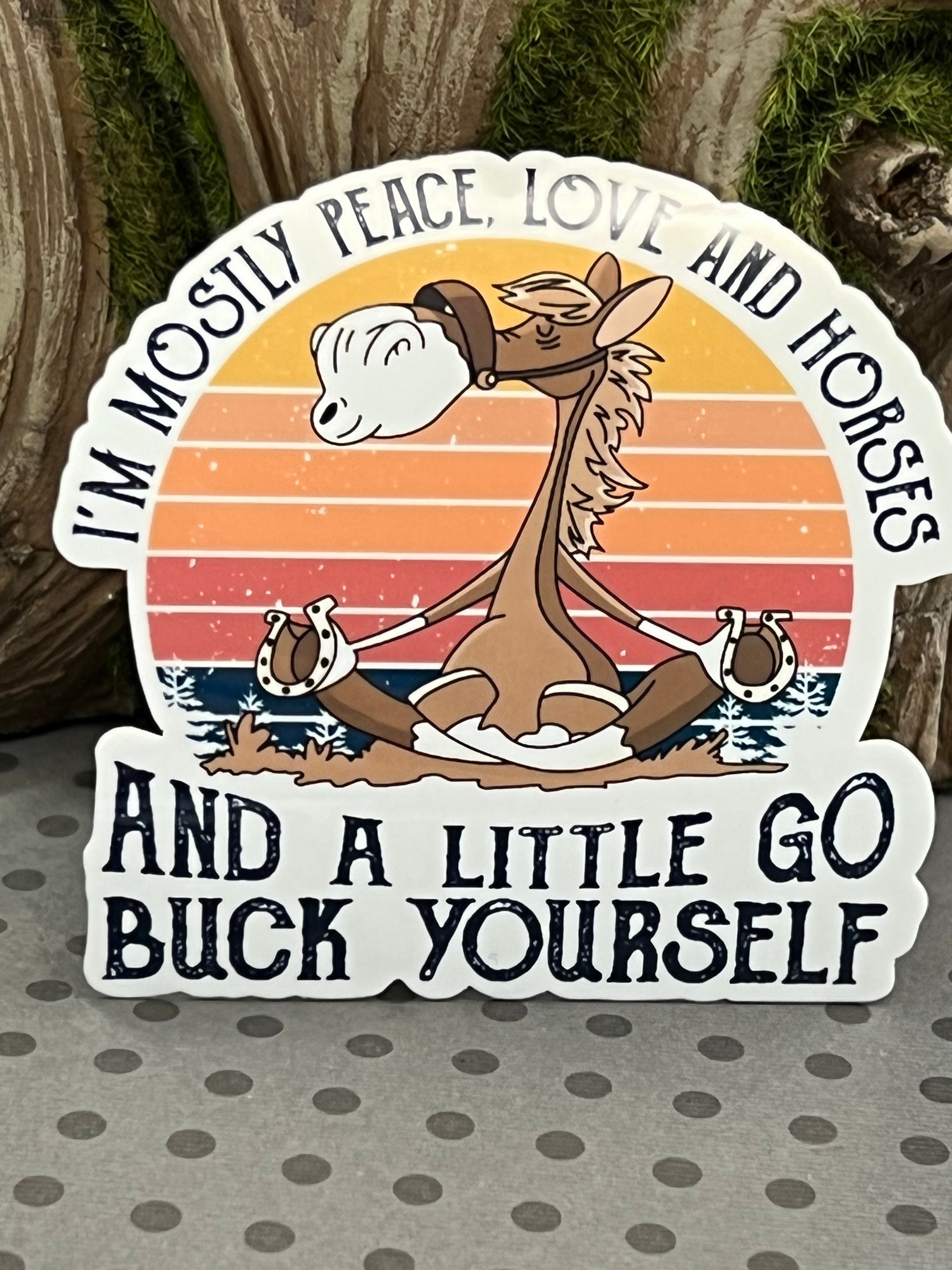 Im Mostly Sticker Horse Sticker Horse Stickers Water - Etsy