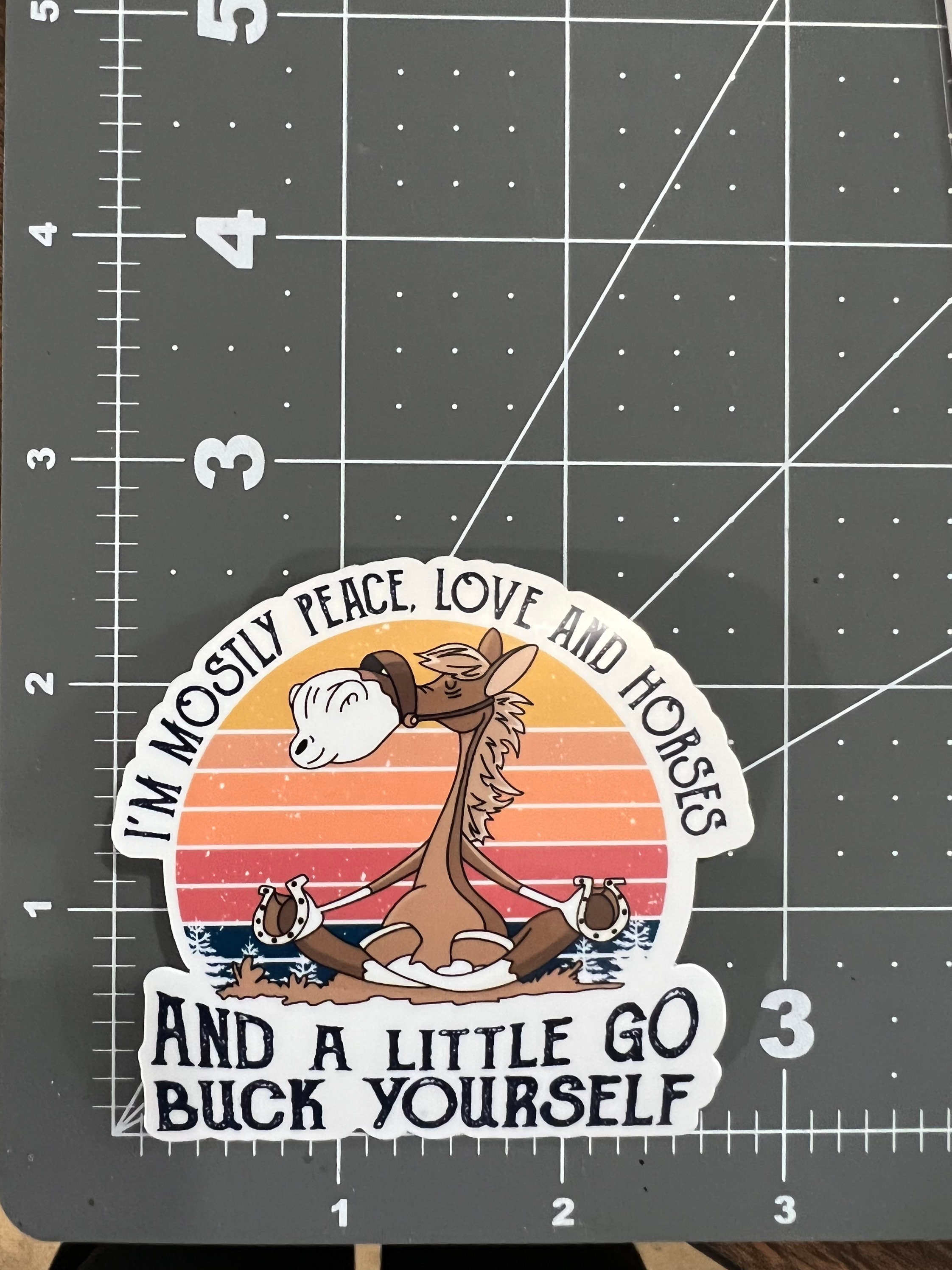 Im Mostly Sticker Horse Sticker Horse Stickers Water - Etsy