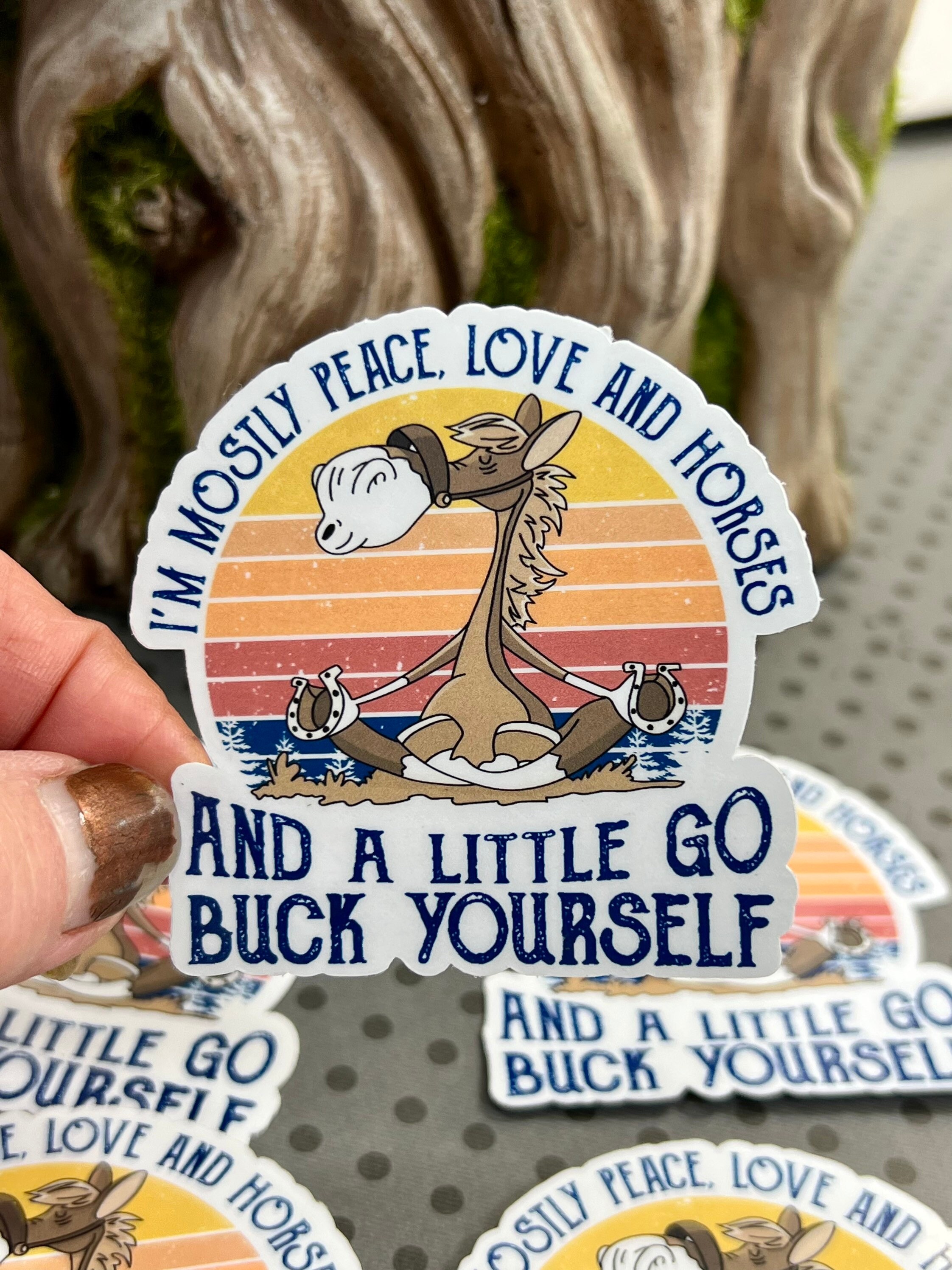 Im Mostly Sticker Horse Sticker Horse Stickers Water - Etsy