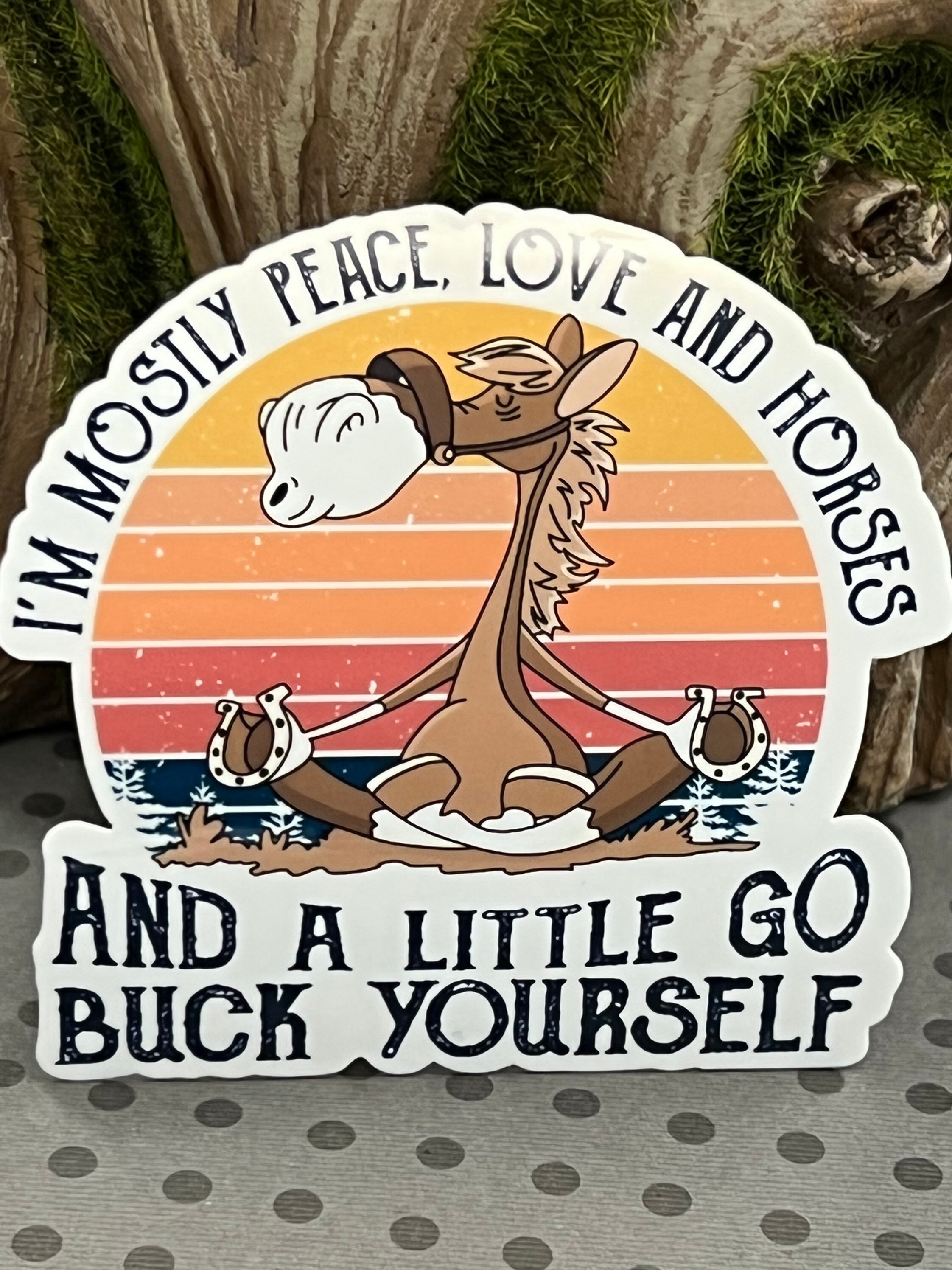 Im Mostly Sticker Horse Sticker Horse Stickers Water - Etsy