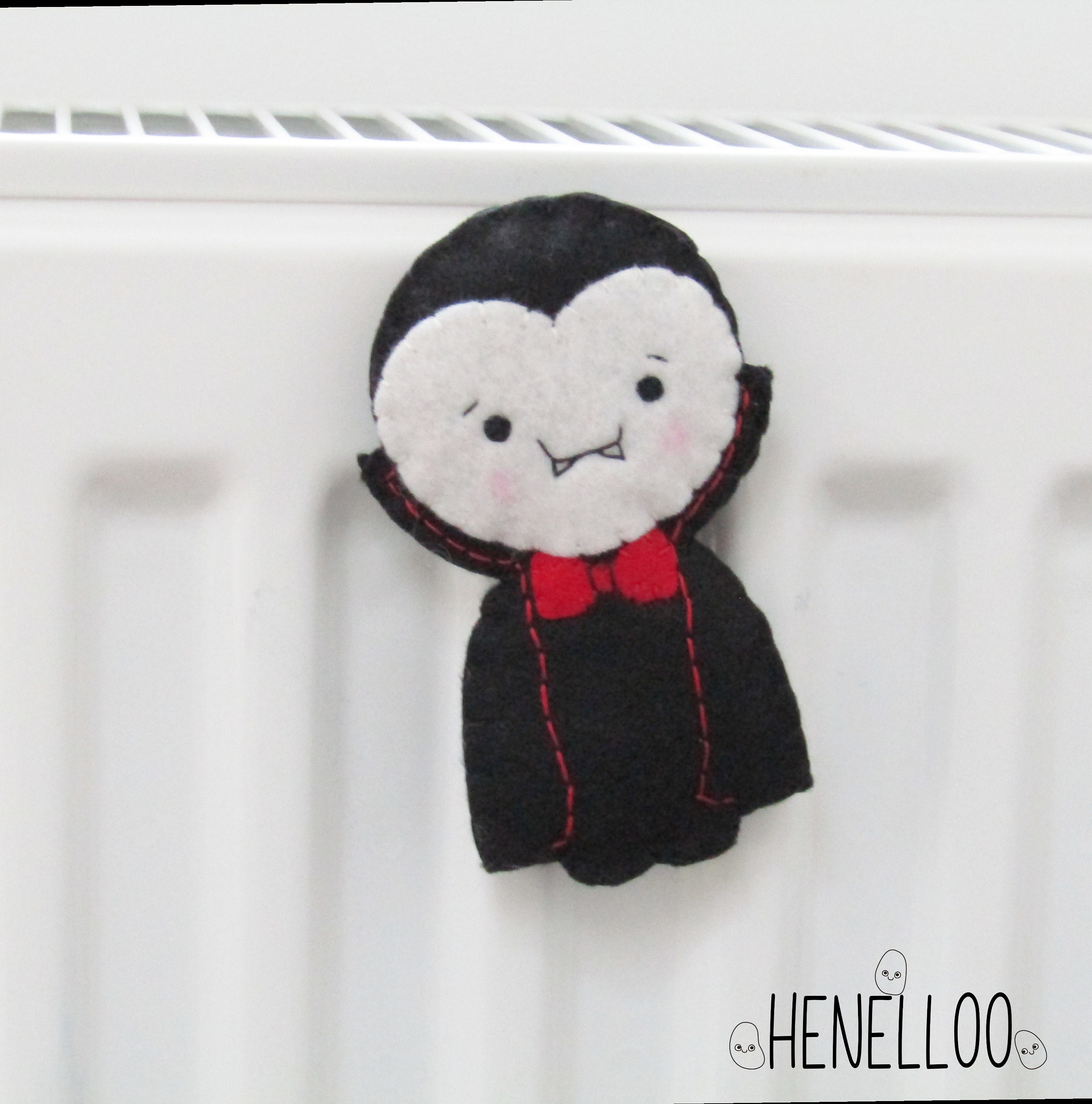 Vampire magnet gift, felt fangs dracula, cute goth best friend gifts ...