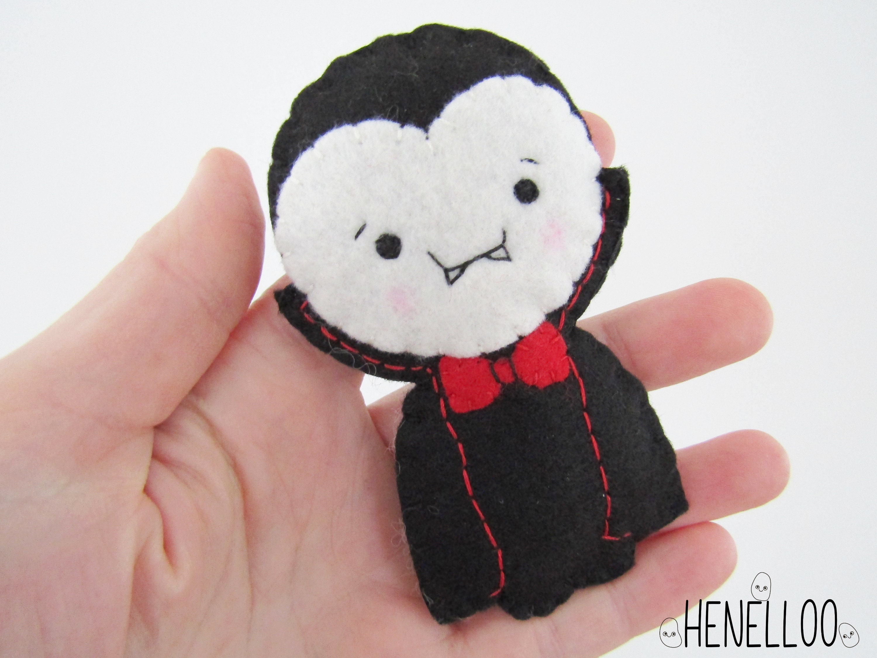 Vampire magnet gift, felt fangs dracula, cute goth best friend gifts ...