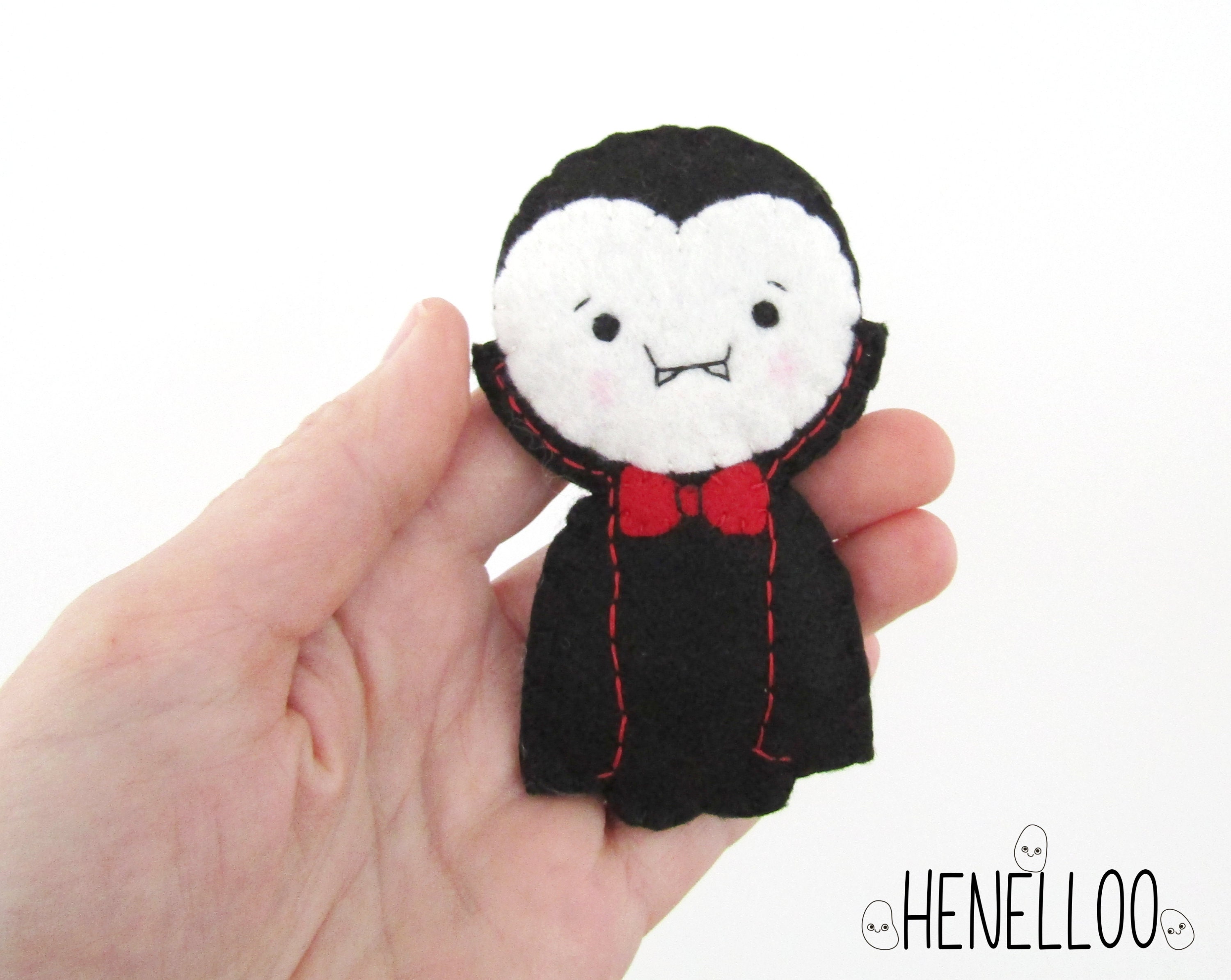 Vampire magnet gift, felt fangs dracula, cute goth best friend gifts ...