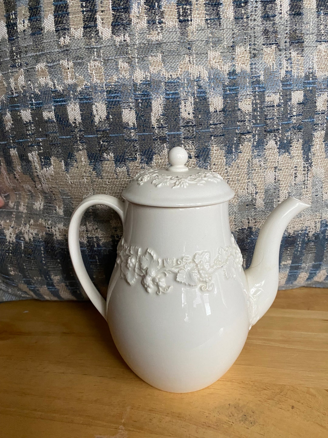 Vintage Coffee Pot Cream Color on Cream Color Wit A Yellow Tint (plain ...