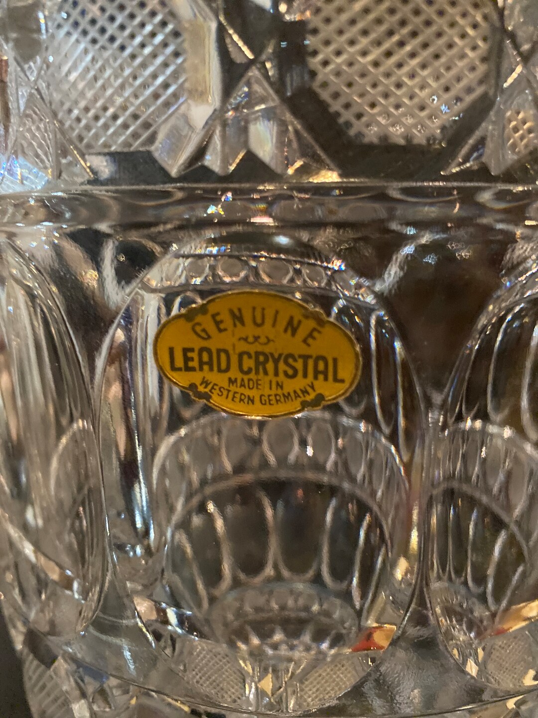 Gorgeous Imperial Glass Nucut Pattern Lead Crystal Vase - Etsy