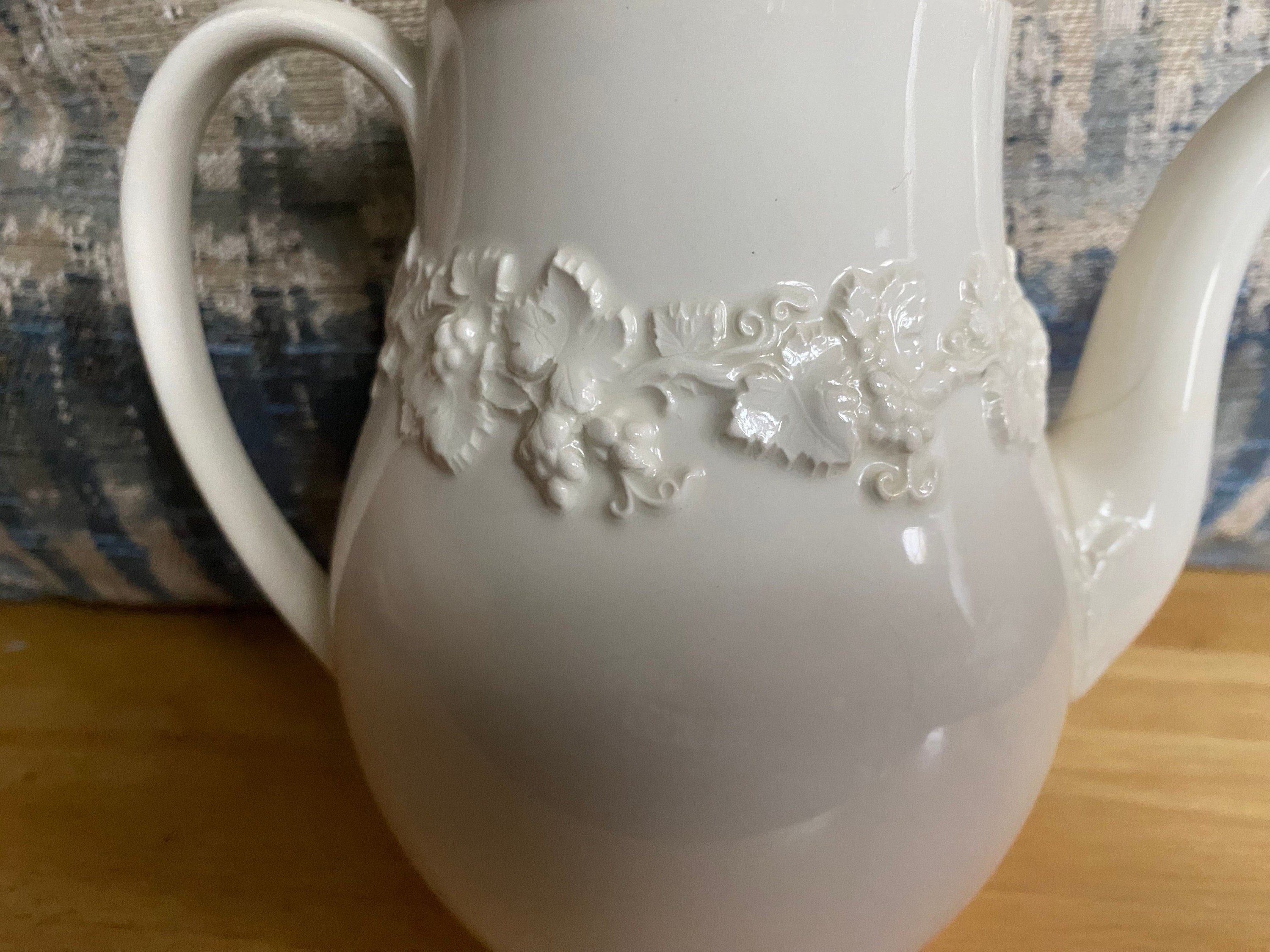 Vintage Coffee Pot Cream Color on Cream Color Wit A Yellow Tint (plain ...