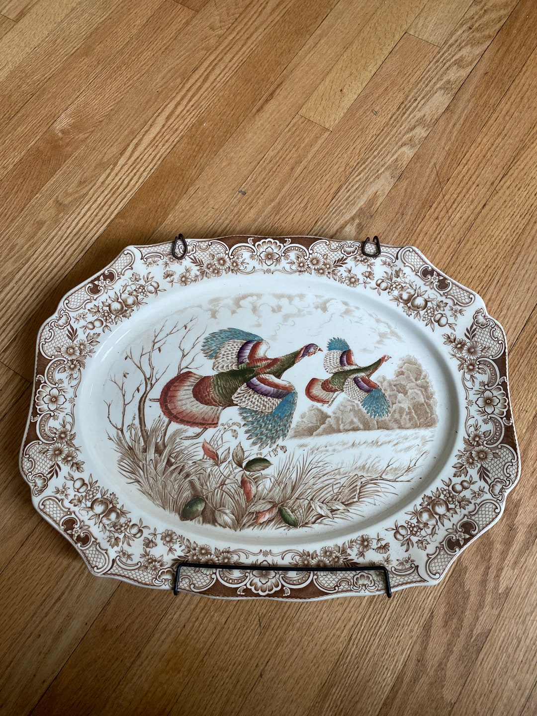 20 Johnson Brothers wild Turkeys Rectangular Serving Platter - Etsy