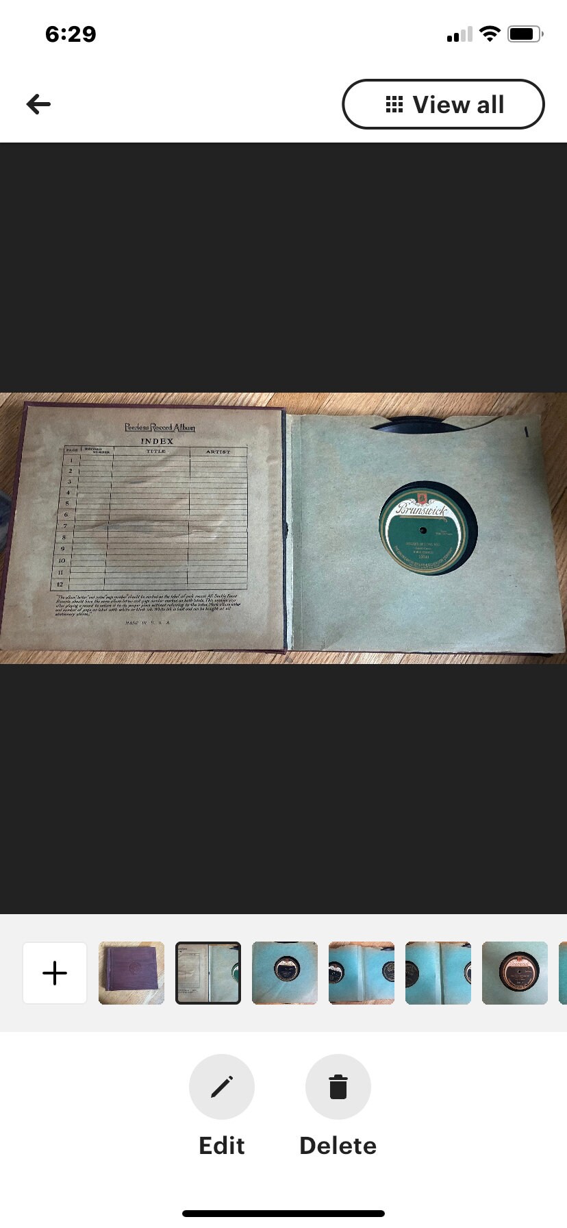 Rare 8 Early 1920-1930s 78 RPM Vinyl Records From Victor, Brunswick ...