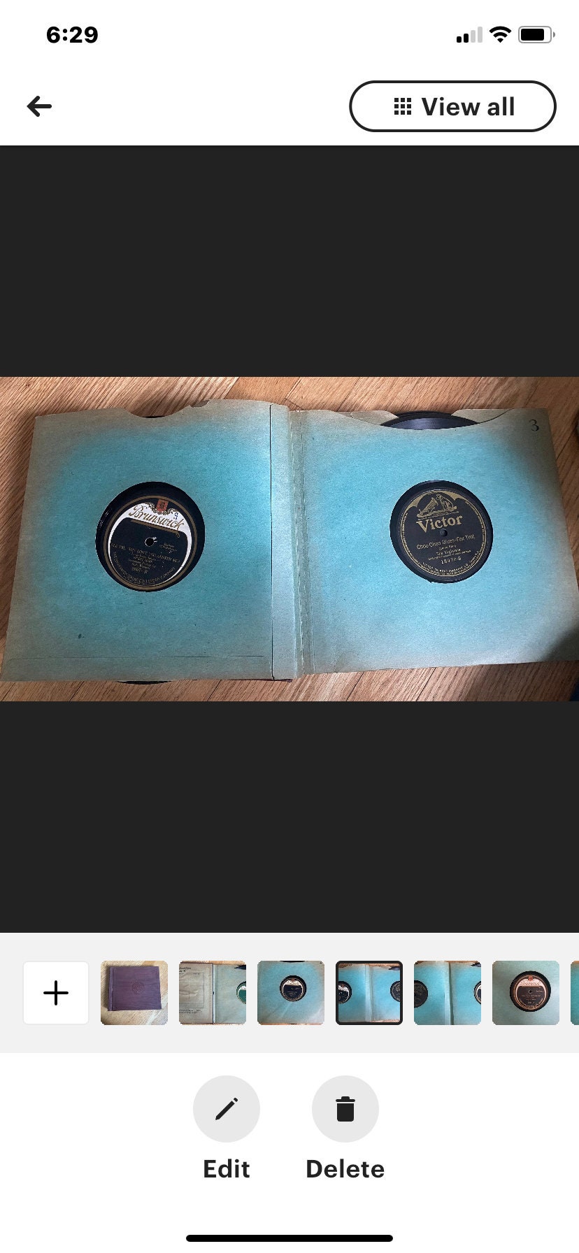 Rare 8 Early 1920-1930s 78 RPM Vinyl Records From Victor, Brunswick ...