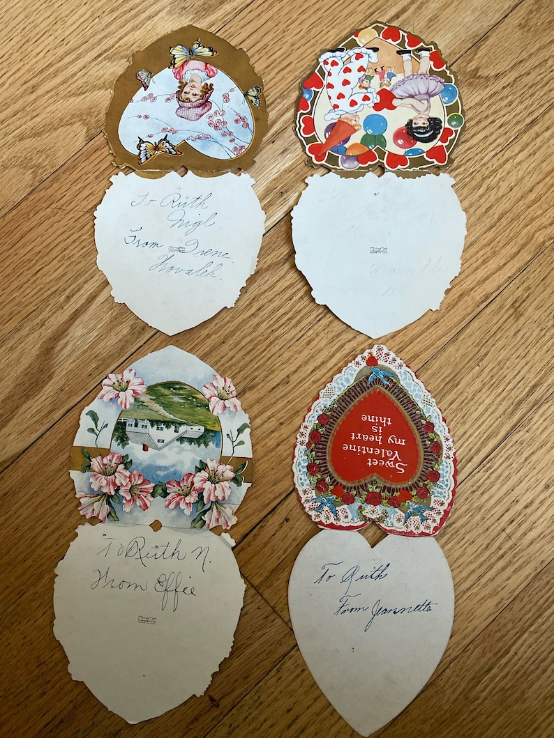 Rare Vintage Children’s Valentines From the Early 1920’s. There Are 4 ...