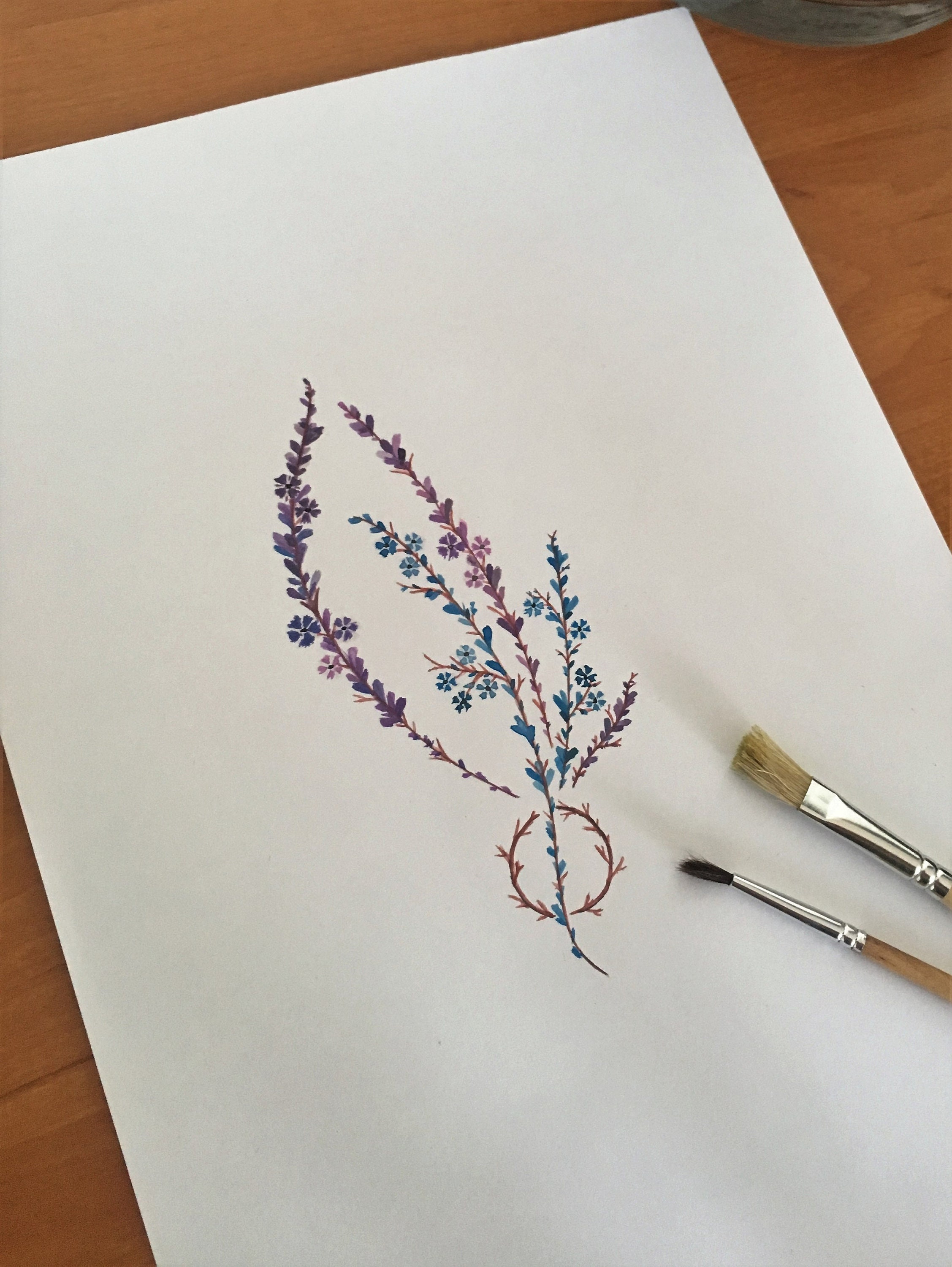 Heather Plant Tattoo