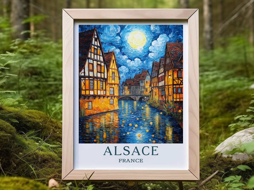 Alsace France Travel Poster Immerse Yourself in Masterpiece Alsace Wall ...
