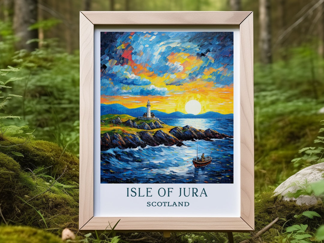 Isle of Jura Scotland Travel Poster Immerse Yourself in Masterpiece ...