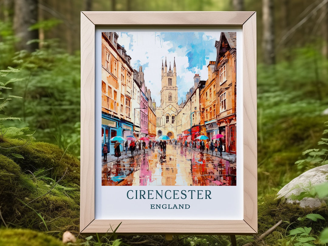 Cirencester England Travel Poster Immerse Yourself in Masterpiece ...