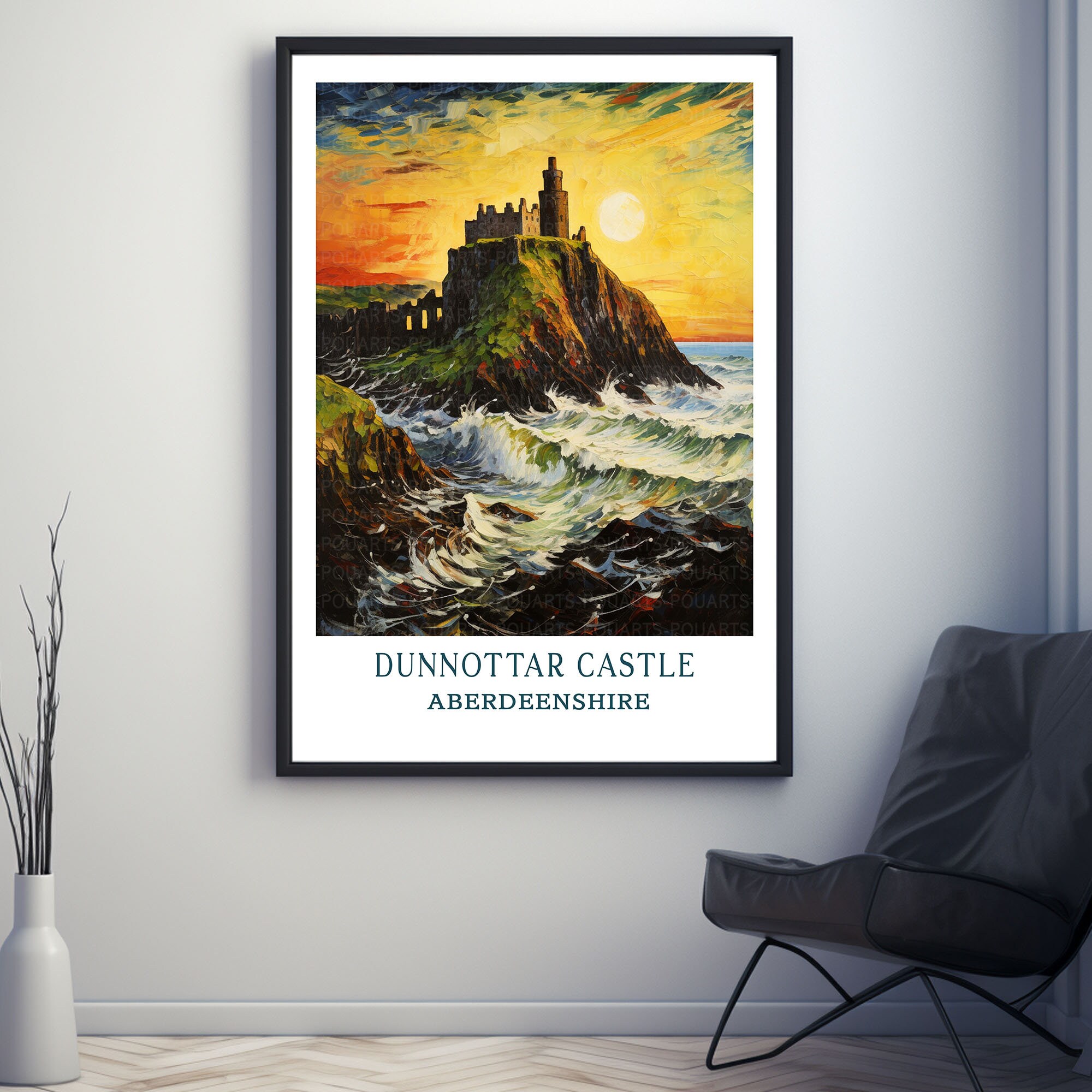 Dunnottar Castle Aberdeenshire Travel Poster Immerse Yourself in ...