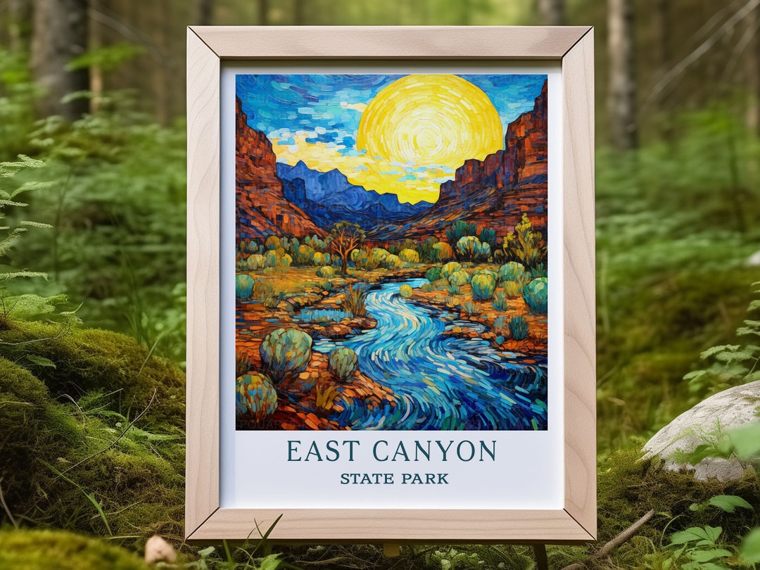 East Canyon State Park Travel Poster Immerse Yourself in Masterpiece ...