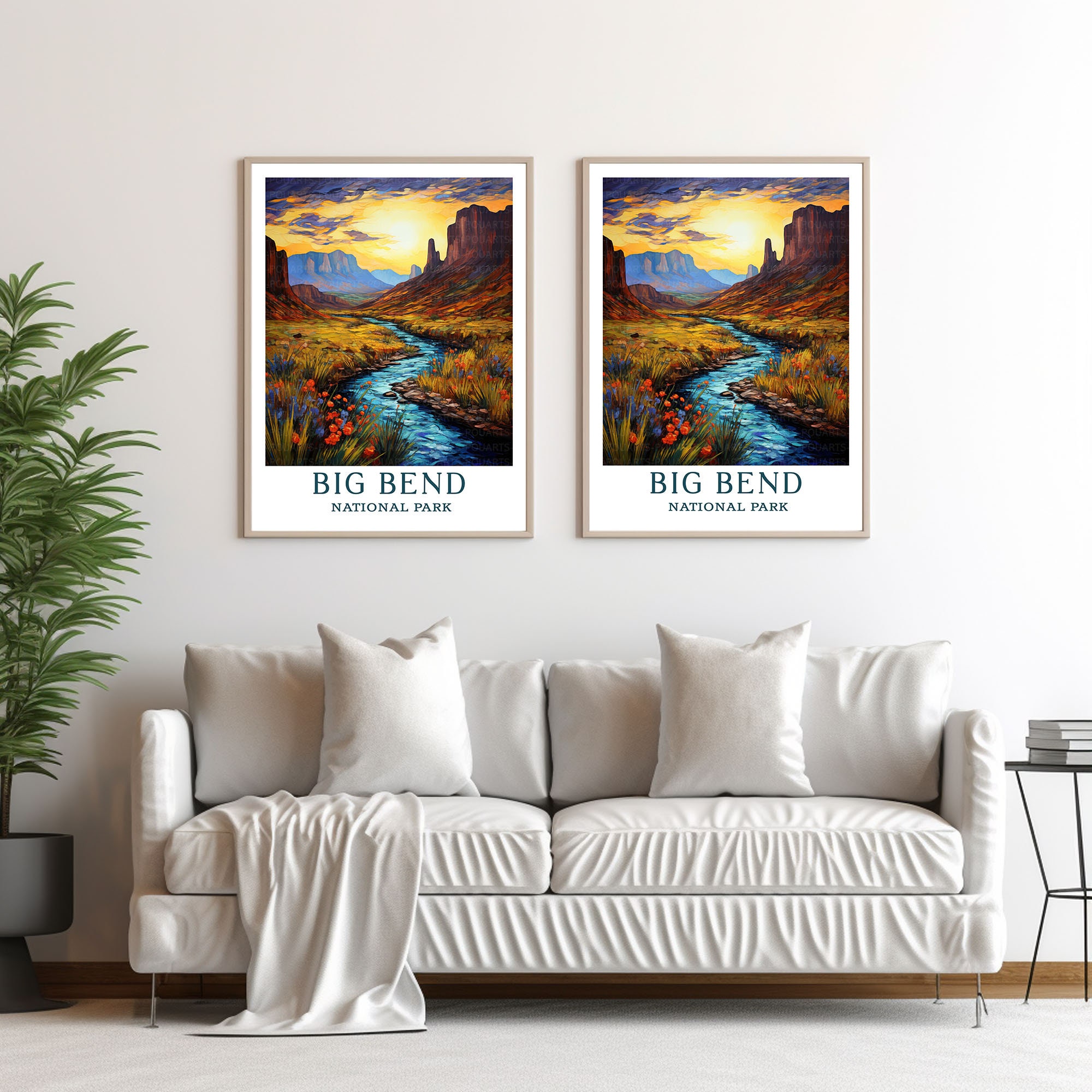 Big Bend National Park Travel Poster Immerse Yourself in Masterpiece ...
