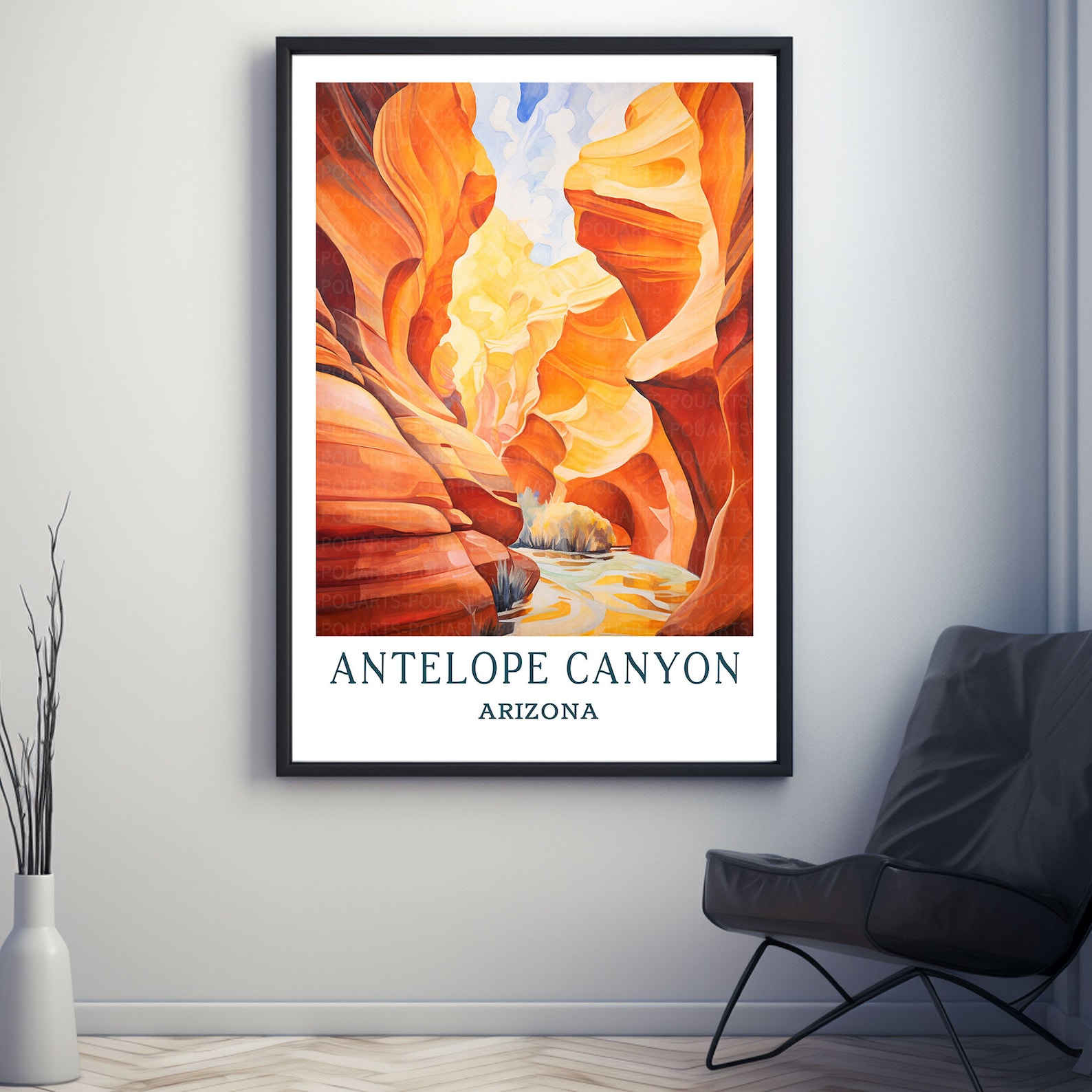 Antelope Canyon Arizona Travel Poster Immerse Yourself in Masterpiece ...