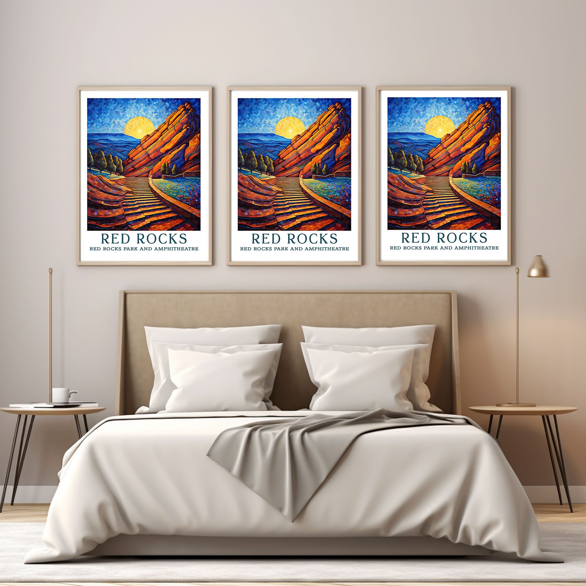 Red Rocks Red Rocks Park and Amphitheatre Travel Poster Immerse ...