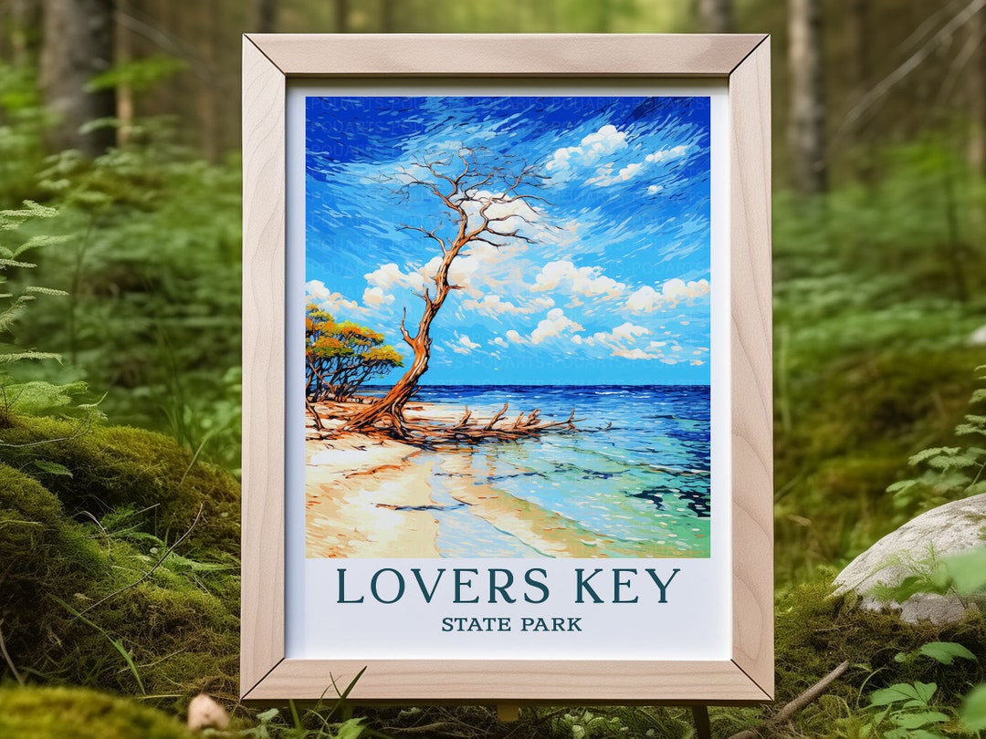 Lovers Key State Park Travel Poster Immerse Yourself in Masterpiece ...