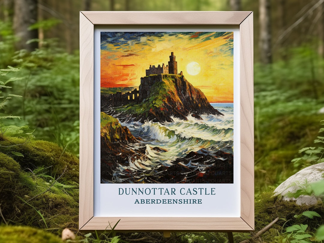 Dunnottar Castle Aberdeenshire Travel Poster Immerse Yourself in ...