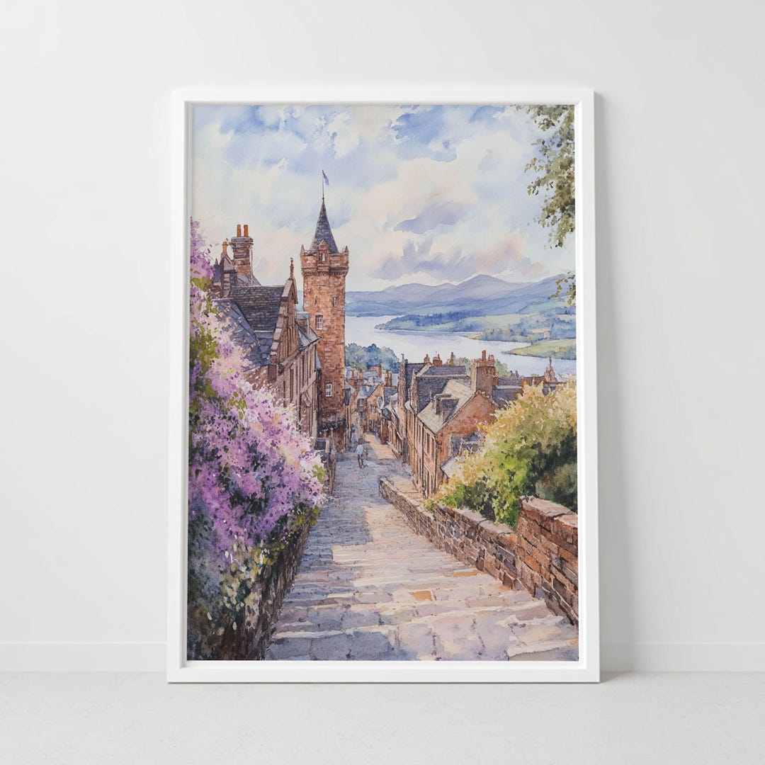Inverness Scotland Watercolor Print, Scottish Highlands Wall Art - Etsy