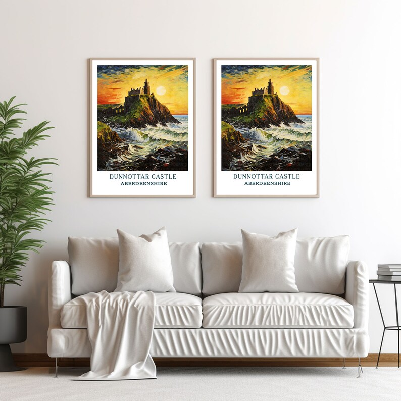 Dunnottar Castle Aberdeenshire Travel Poster Immerse Yourself in ...