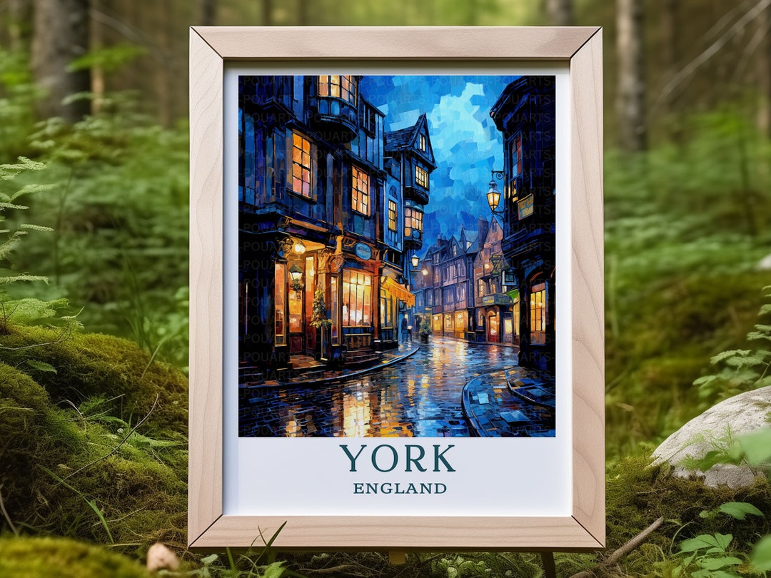 York England Travel Poster Immerse Yourself in Masterpiece York Wall ...