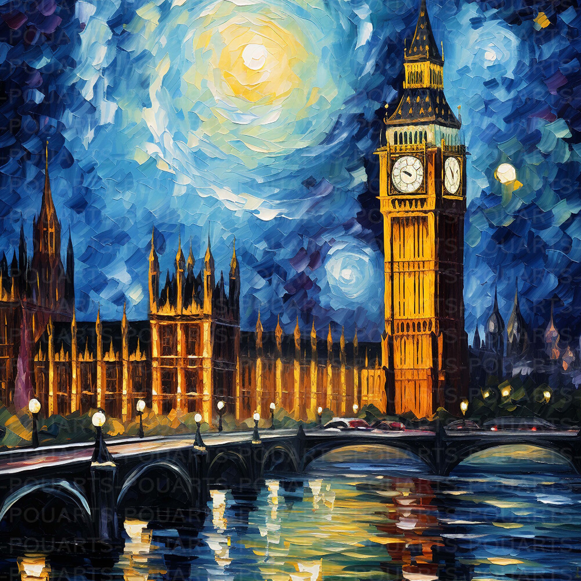 Big Ben London Travel Poster Immerse Yourself in Masterpiece Big Ben ...