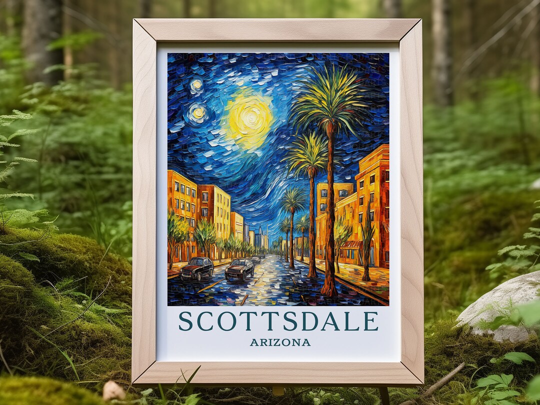 Scottsdale Arizona Travel Poster Immerse Yourself in Masterpiece ...