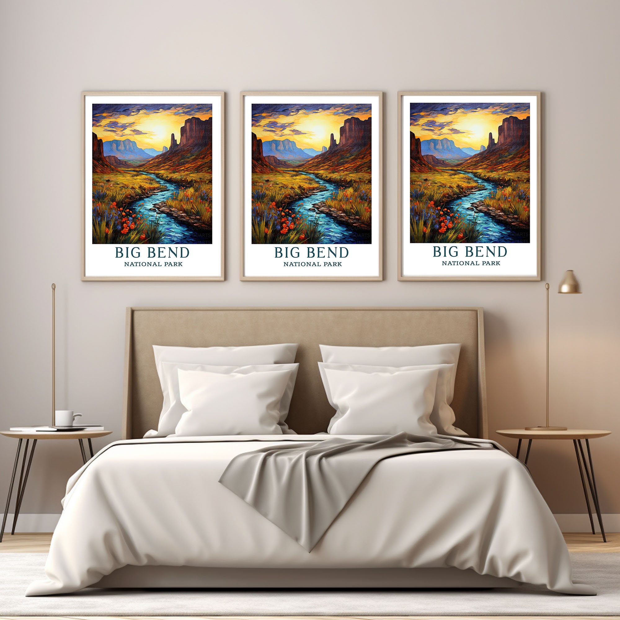 Big Bend National Park Travel Poster Immerse Yourself in Masterpiece ...