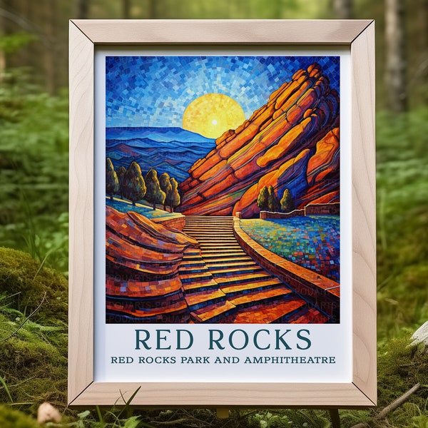 Red Rocks Wall Art - Etsy
