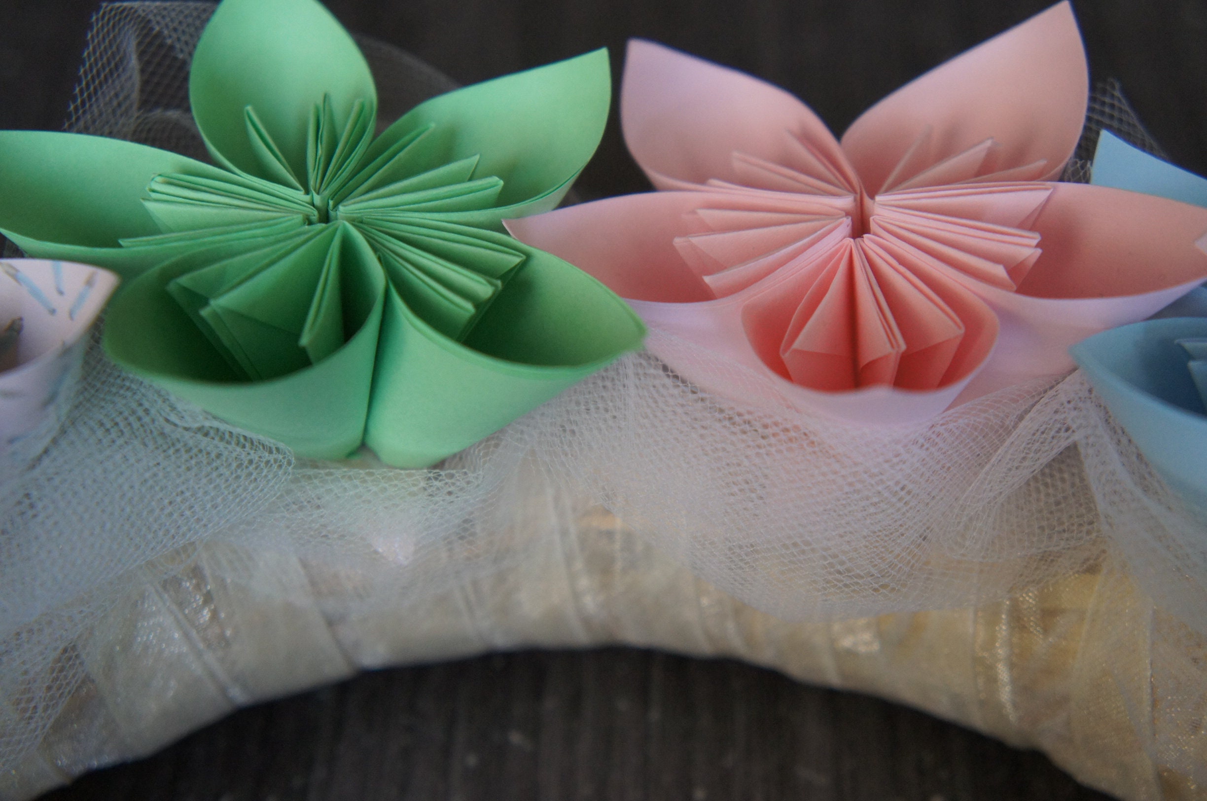 Origami Wedding Centerpiece (boho, Romantic, Flower, Rustic Theme ...