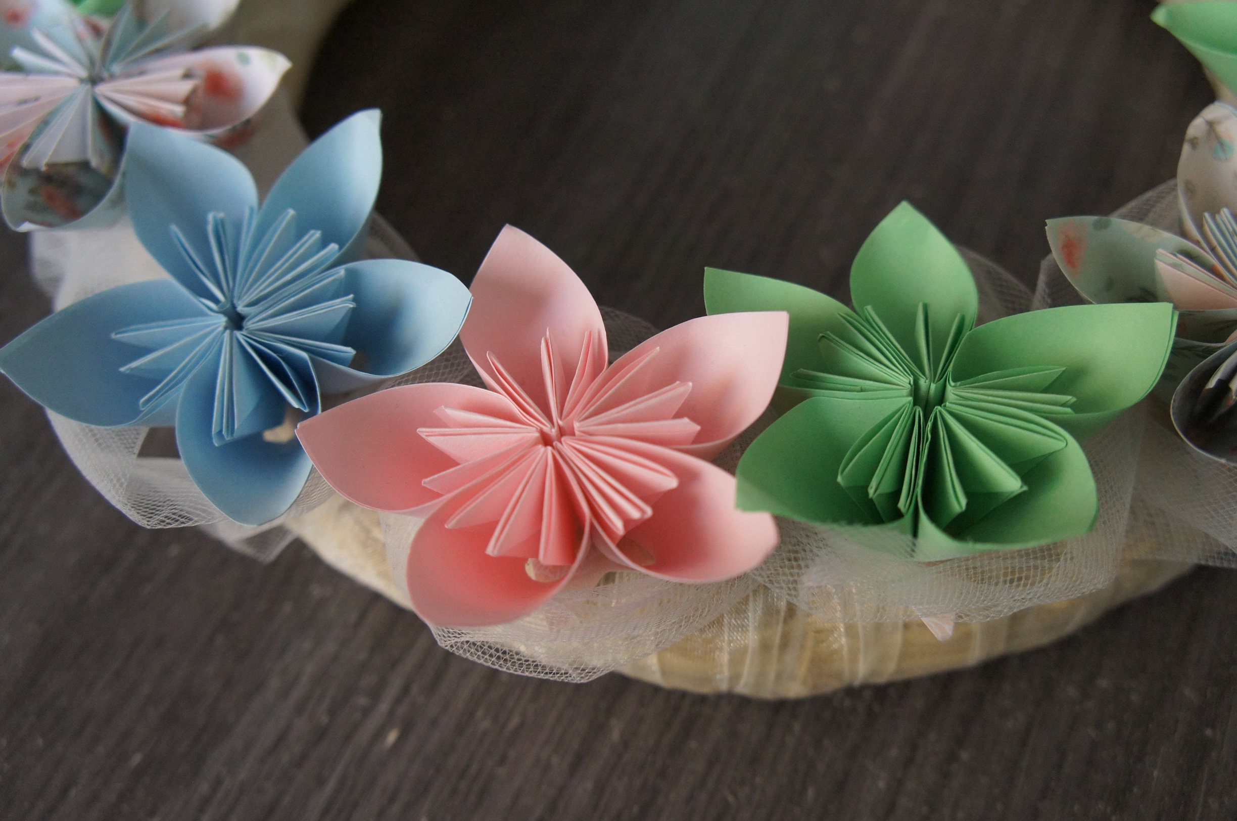 Origami Wedding Centerpiece (boho, Romantic, Flower, Rustic Theme ...
