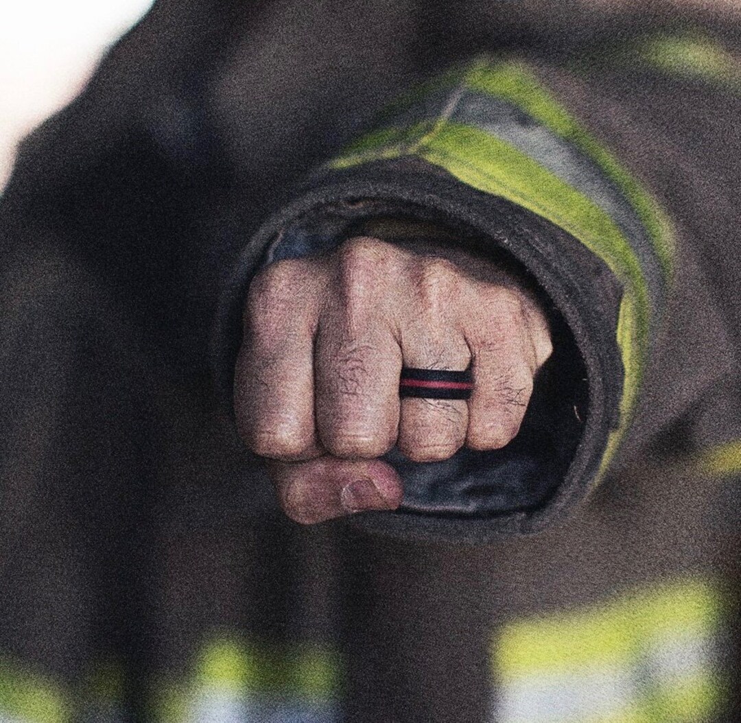 Silicone Ring for Firefighter Silicone Ring for Men | Silicone Wedding ...