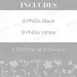 Wildblume Plotterdatei | PNG SVG SILHOUETTE Cricut | Pflanzen Blume Blätter | Datei Download ...