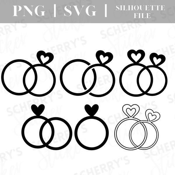 Marriage Rings Plotter File - Etsy