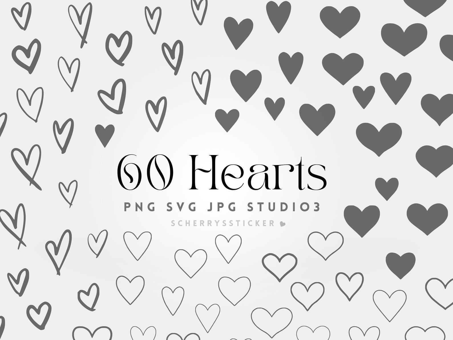 Herz Plotterdatei | PNG SVG SILHOUETTE Cricut | Herzen liebe Valentinstag | Datei Download - Etsy.de