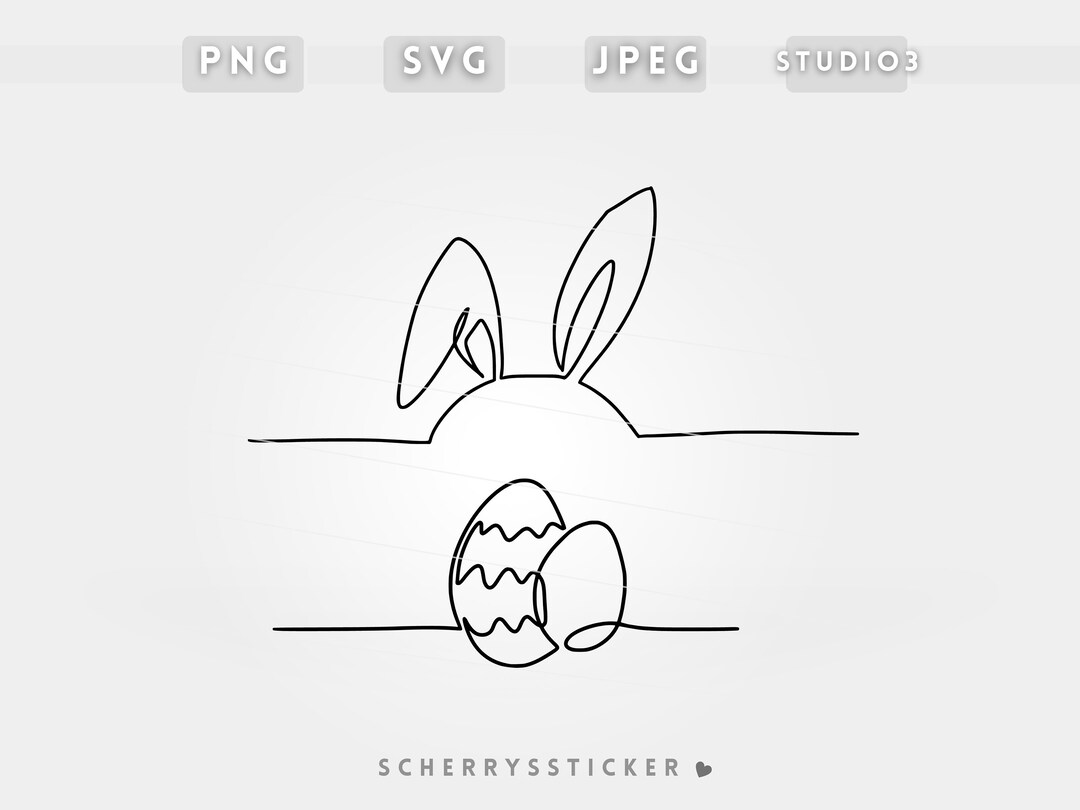 Oster Line Art Plotter File PNG SVG SILHOUETTE Cricut One Line Art File ...