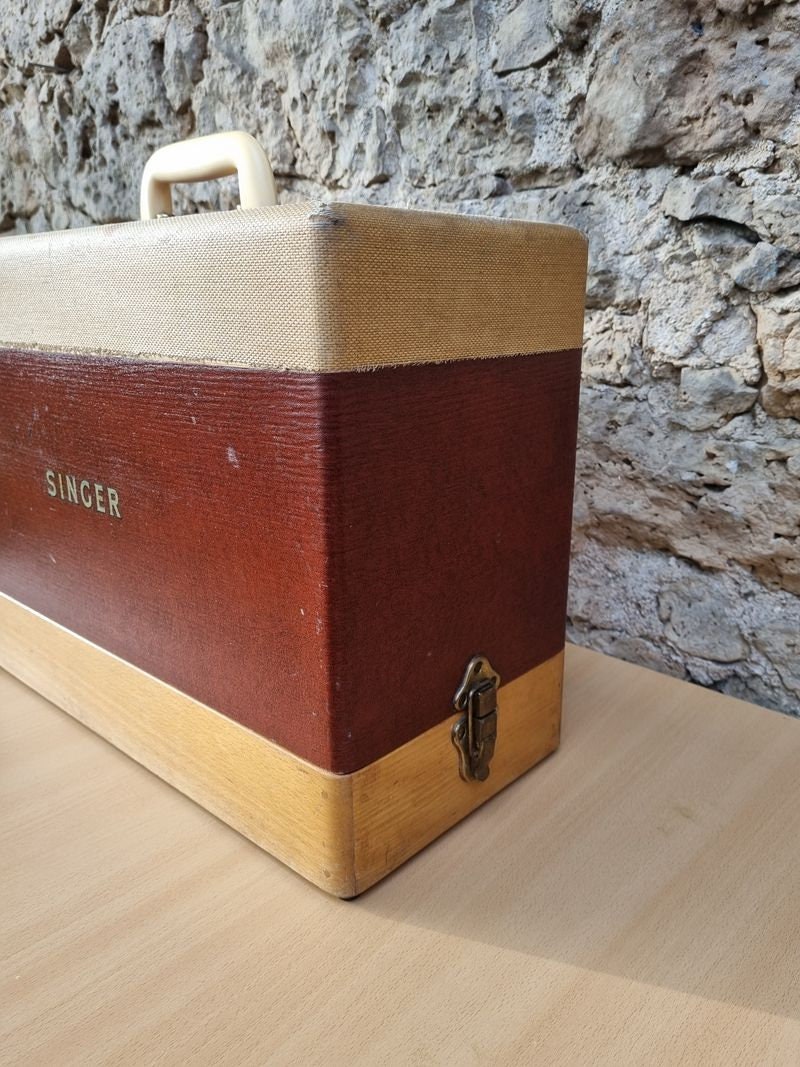 Singer Sewing Machine Wooden Carrying Case - Etsy UK