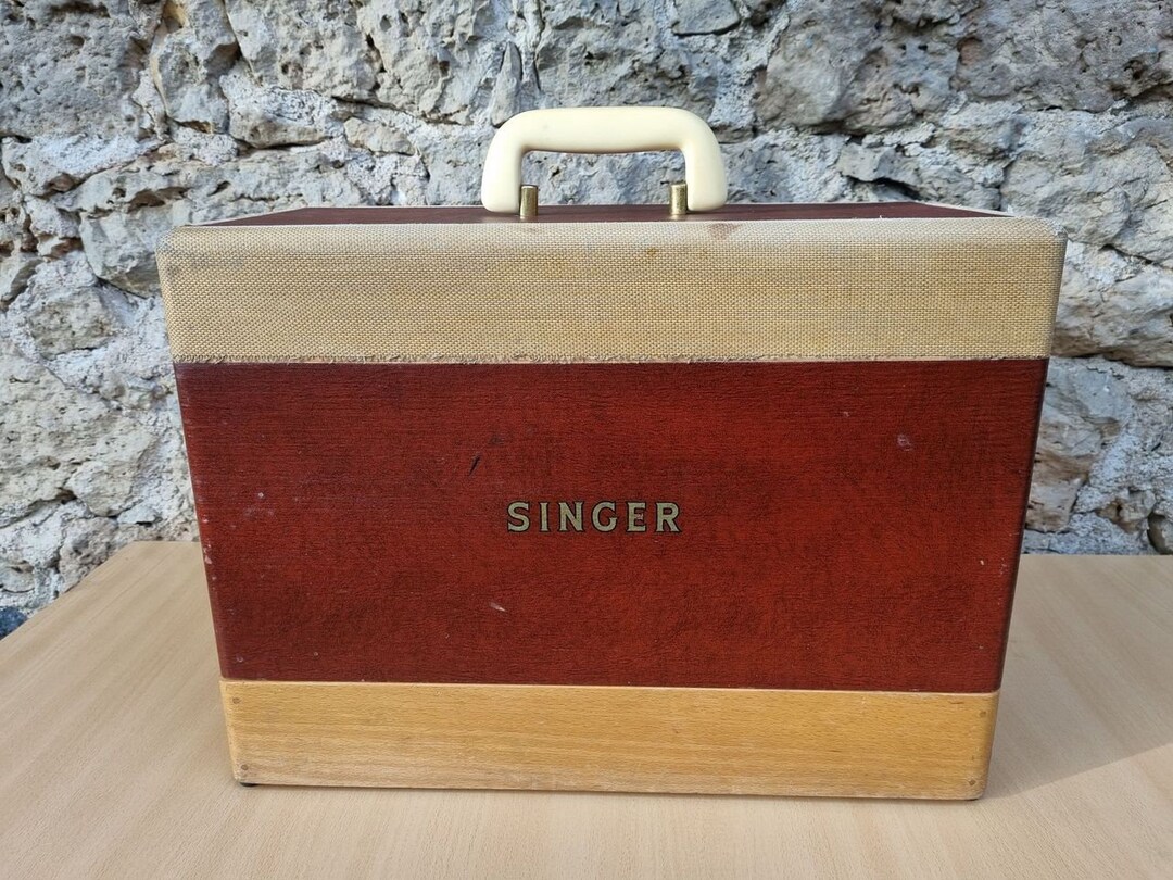 Singer Sewing Machine Wooden Carrying Case - Etsy