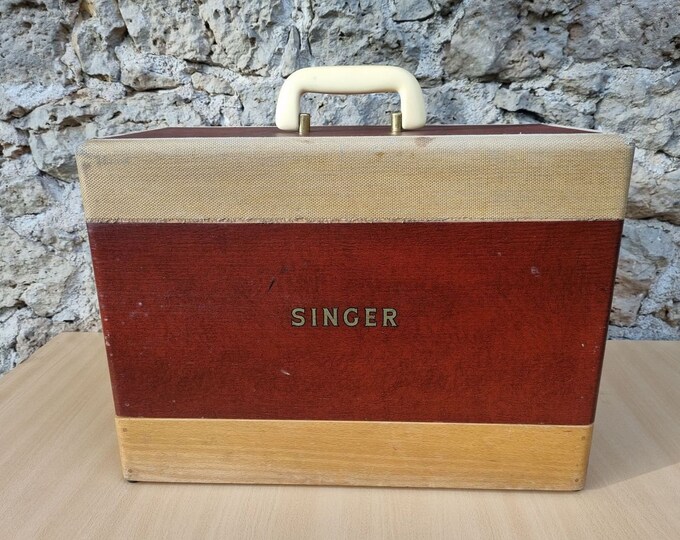 Singer Sewing Machine Wooden Carrying Case - Etsy