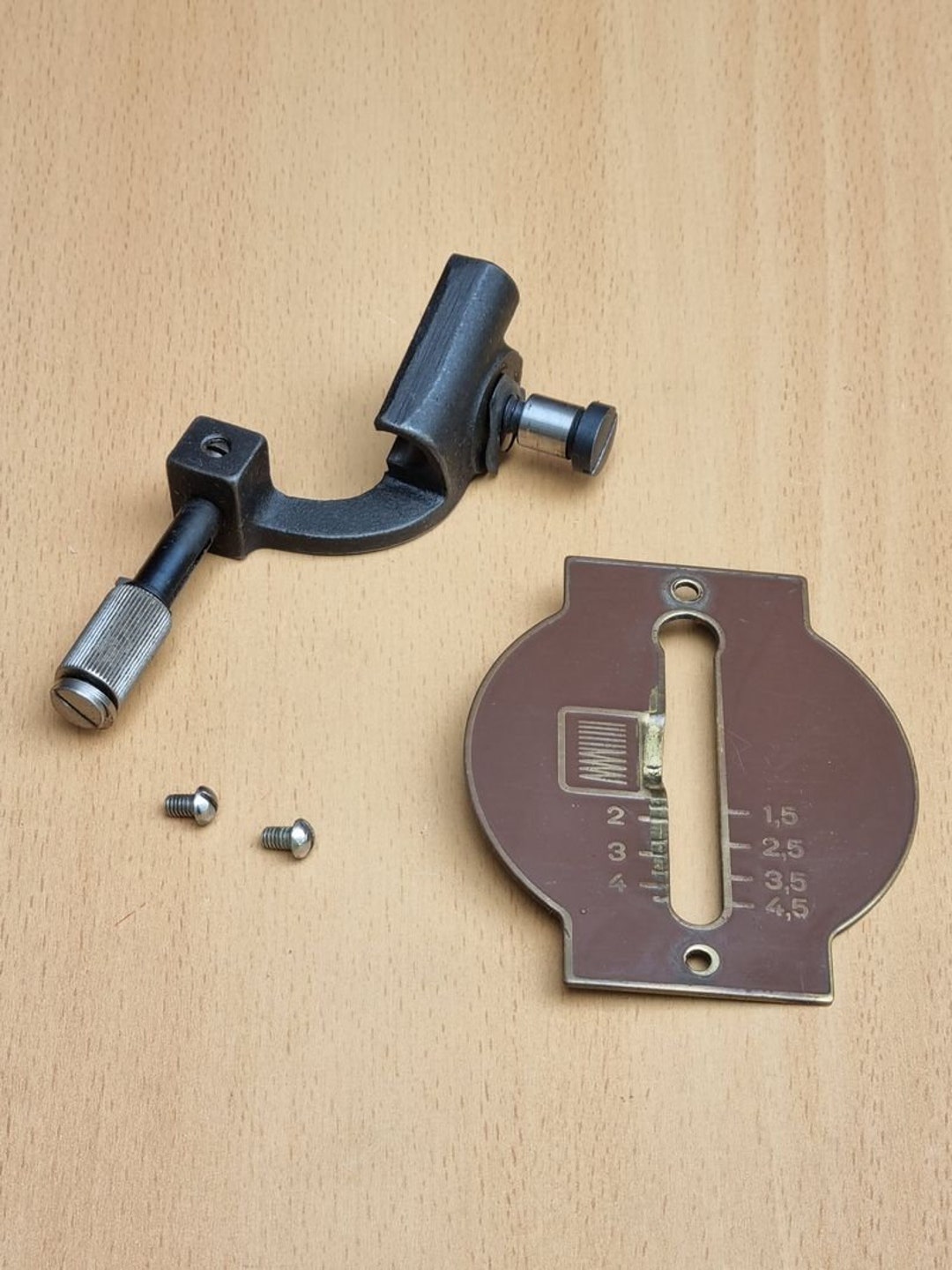 Original Singer Stitch Lenght Lever + Indicator Plate From Model 216G ...