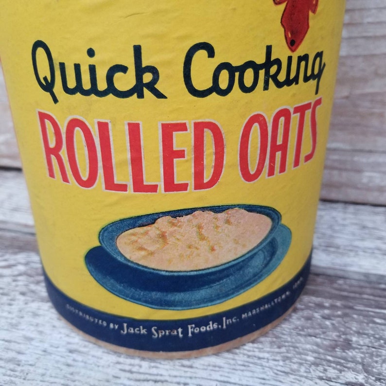 Jack Sprat 1930's Rolled Oats Container Vintage Oats | Etsy