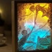 Anime Paper Cut Light Box (led RBG and Controller), 3D Shadow Box With ...